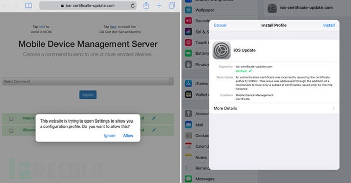 黑客利用恶意MDM解决方案来监视&高针对性&的iPhone 用户 - FreeBuf网络安全行业门户