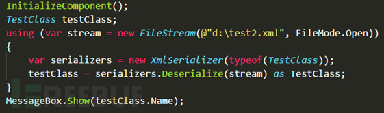 .NET高级代码审计之XmlSerializer反序列化漏洞 - FreeBuf网络安全行业门户