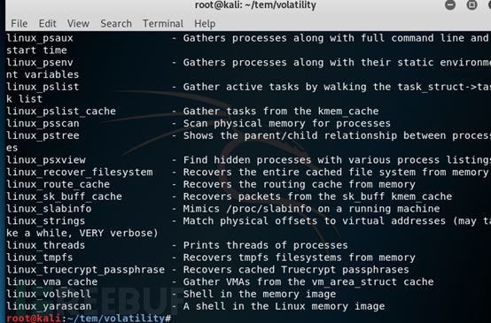 Linux内存取证lime+volatility（原创2019年10月10日） - FreeBuf网络安全行业门户