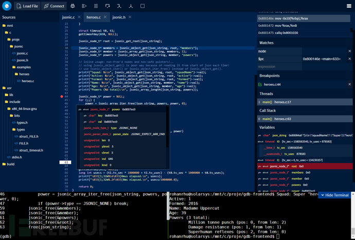 GDBFrontend：一款灵活可扩展的GUI调试工具 - FreeBuf网络安全行业门户
