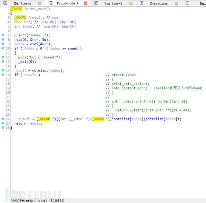 堆重启_uaf_hacknote - FreeBuf网络安全行业门户