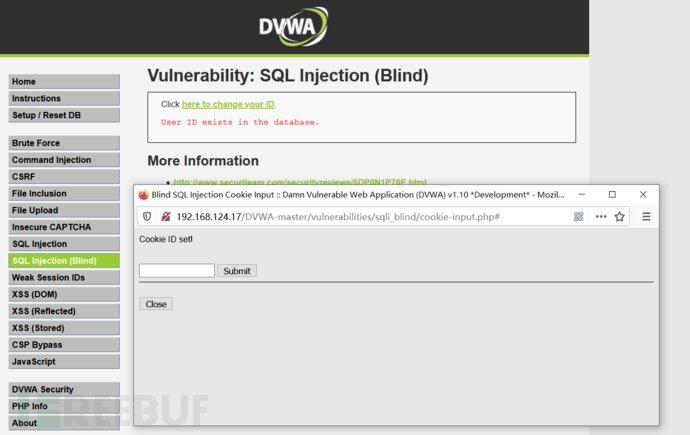 DVWA下的SQL Injection Blind通关 - FreeBuf网络安全行业门户