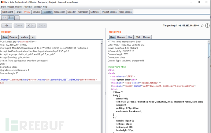 Thinkphp 5023 远程代码执行漏洞复现 Freebuf网络安全行业门户 