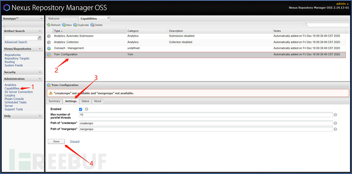 CVE-2019-5475 nexus操作系统命令注入漏洞复现 - FreeBuf网络安全行业门户