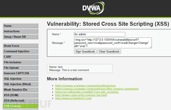 (DVWA) v1.10 Development CSRF全等级通关攻略 - FreeBuf网络安全行业门户