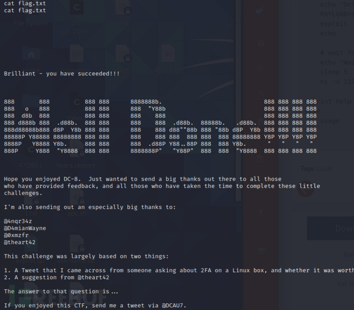 Vulnhub靶机DC系列-DC8 - FreeBuf网络安全行业门户
