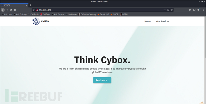 cybox:1.1靶机练习 - FreeBuf网络安全行业门户