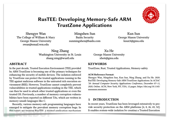 正式成为 Apache Teaclave 子项目，百度安全 Rust TrustZone SDK 赋能多平台隐私安全计算开源生态 - FreeBuf网络安全行业门户