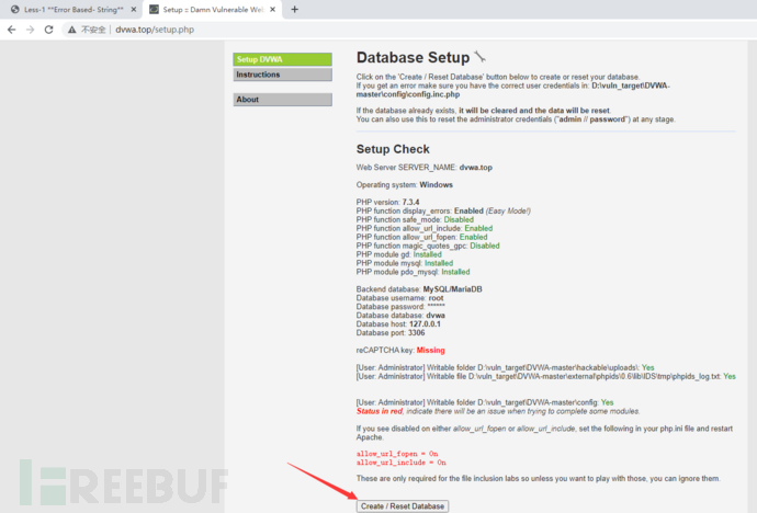 WEB靶场搭建教程（PHPstudy+SQLllib+DVWA+upload-labs） - FreeBuf网络安全行业门户