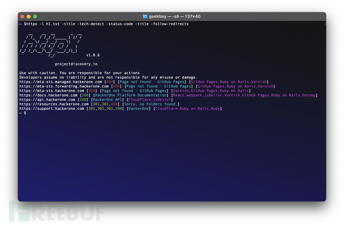 Httpx：一款针对HTTP的安全研究工具 - FreeBuf网络安全行业门户
