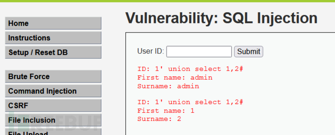 DVWA SQL Injection SQL注入全等级分析与实践（Illegal mix of collations for operation UNION报错的解决方法） - FreeBuf ...