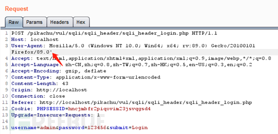 pikachu靶场-Sql Inject(SQL注入)-http头注入 - FreeBuf网络安全行业门户