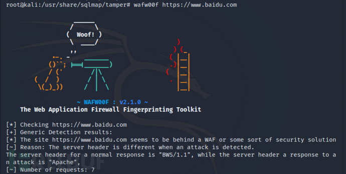 waf指纹识别工具WAFW00F的使用 - FreeBuf网络安全行业门户