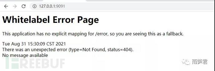spring boot (whitelabel error page SpEL RCE) 漏洞复现 - FreeBuf网络安全行业门户