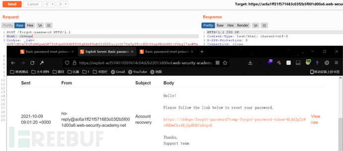 PortSwigger之Web缓存中毒+HTTP主机头攻击实验记录 - FreeBuf网络安全行业门户