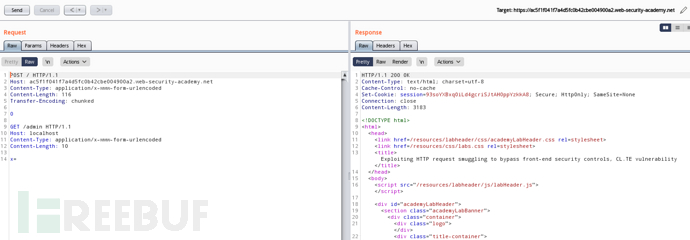 PortSwigger之HTTP请求走私+OAuth认证实验记录 - FreeBuf网络安全行业门户