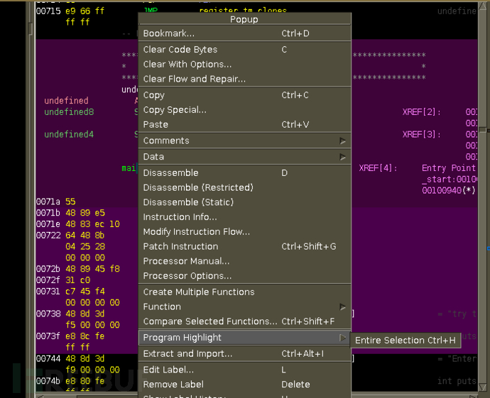 【原创】Ghidra——主要窗口Listing View介绍 - FreeBuf网络安全行业门户