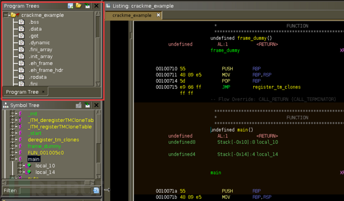 【原创】Ghidra——主要窗口Program Tree和Symbol Tree介绍 - FreeBuf网络安全行业门户
