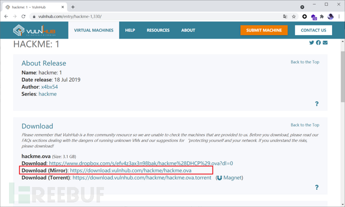 【靶机渗透】HACKME: 1 - FreeBuf网络安全行业门户