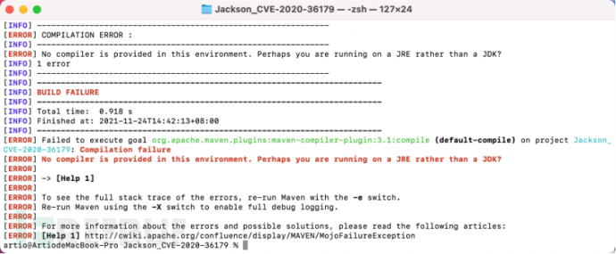 Jackson远程代码执行漏洞(CVE-2020-36180)本地复现及踩坑记录 - FreeBuf网络安全行业门户