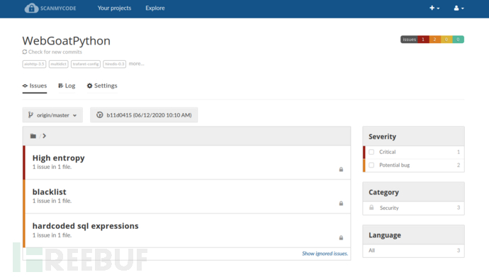 Scanmycode：一款功能强大的静态代码安全扫描工具 - FreeBuf网络安全行业门户