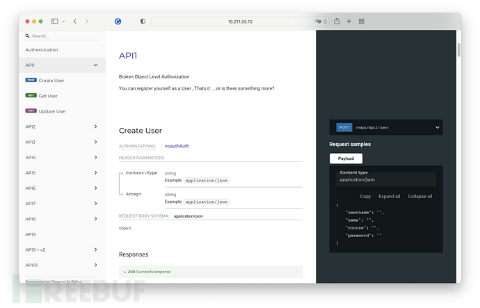 vAPI-API漏洞靶场通关指南 - FreeBuf网络安全行业门户