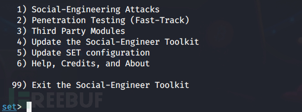 The Social-Engineer Toolkit（社会工程学工具包）互联网第一篇全模块讲解 - FreeBuf网络安全行业门户