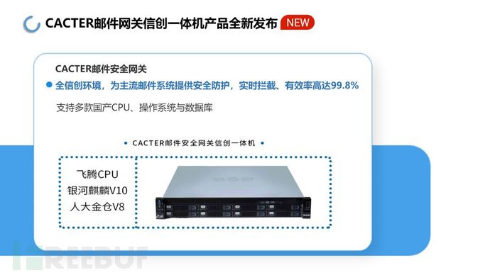 Coremail联合飞腾、人大金仓发布邮件安全网关信创一体机 - FreeBuf网络安全行业门户