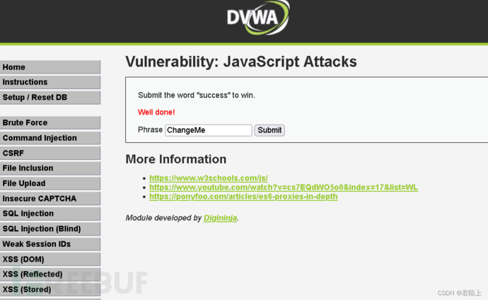 DVWA解题步骤 - FreeBuf网络安全行业门户