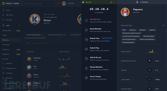 HTB靶机渗透系列之Popcorn - FreeBuf网络安全行业门户