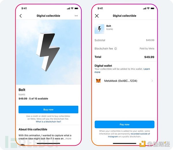 Meta旗下Instagram推出NFT功能 产品细节曝光 - FreeBuf网络安全行业门户