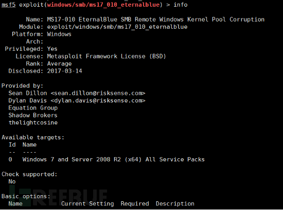 永恒之蓝(ms17-010)利用 - FreeBuf网络安全行业门户