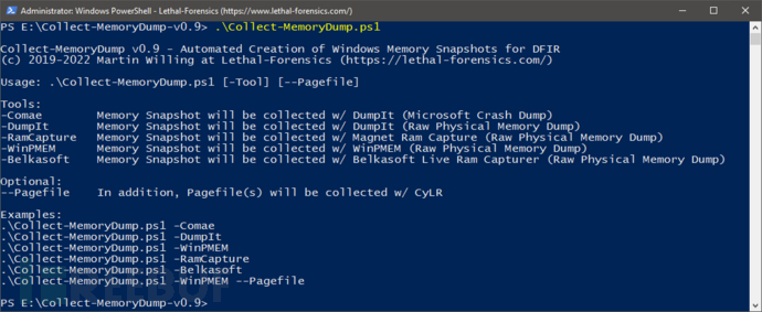 Collect-MemoryDump：一款针对Windows的数字取证与事件应急响应工具 - FreeBuf网络安全行业门户