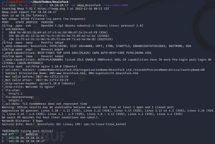 HTB靶机渗透系列之Brainfuck - FreeBuf网络安全行业门户