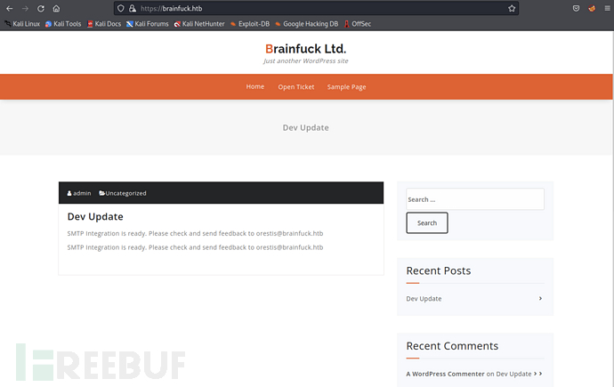 HTB靶机渗透系列之Brainfuck - FreeBuf网络安全行业门户