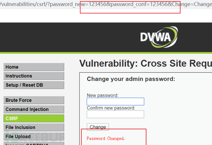 DVWA-CSRF - FreeBuf网络安全行业门户