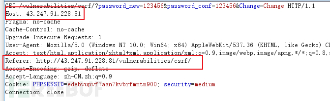 DVWA-CSRF - FreeBuf网络安全行业门户