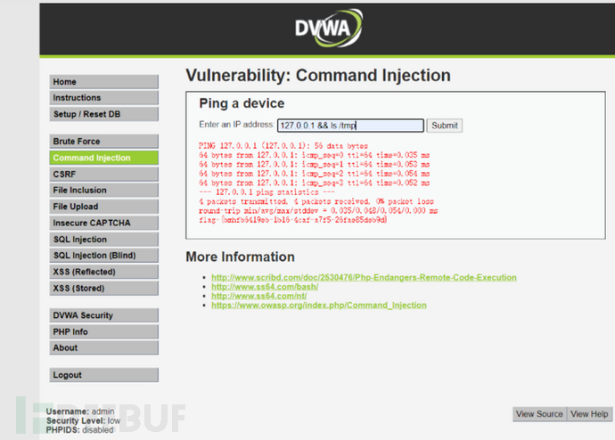 代码审计基础DVWA命令执行 - FreeBuf网络安全行业门户