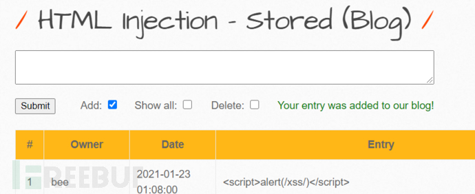 1.bWAPP HTML Injection (HTML注入) - FreeBuf网络安全行业门户