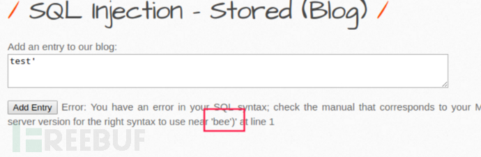 3.bWAPP SQL注入篇 - FreeBuf网络安全行业门户