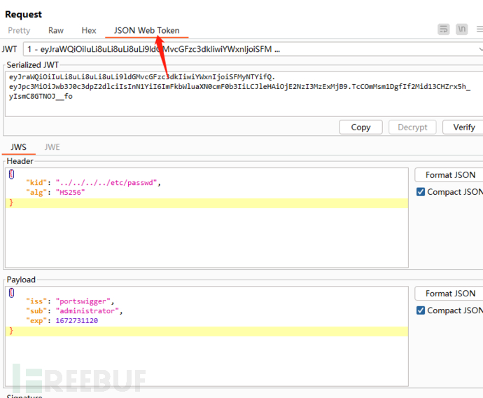 JWT的认证bypass - FreeBuf网络安全行业门户