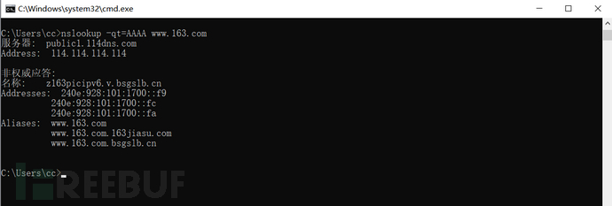 nslookup命令怎么用？如何查找DNS解析故障？ - FreeBuf网络安全行业门户