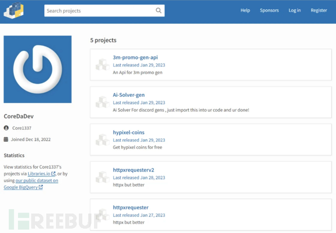 攻击者 Core1337 仍在进行 Python 供应链攻击 - FreeBuf网络安全行业门户