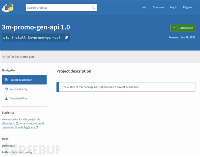 攻击者 Core1337 仍在进行 Python 供应链攻击 - FreeBuf网络安全行业门户