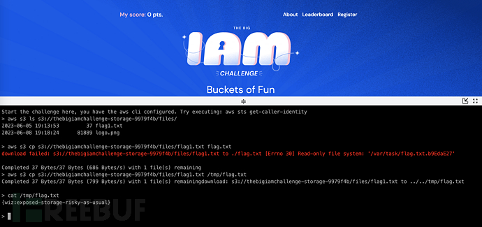 IAM风险CTF挑战赛 - FreeBuf网络安全行业门户